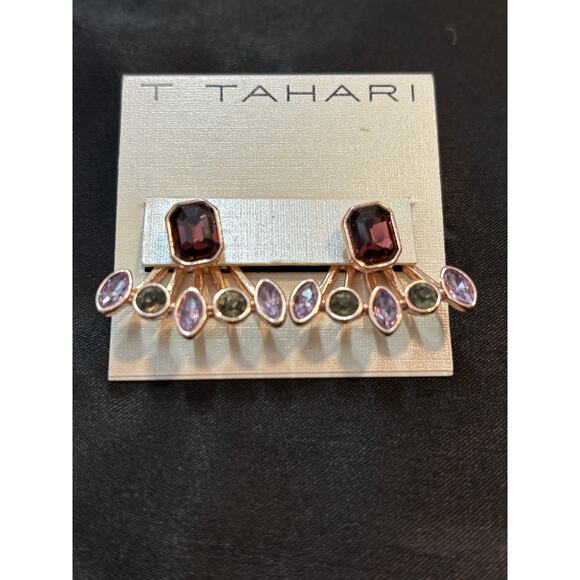 Tahari | Jewelry | New Tahari Ready Set Sparkle Fan Drop Earrings 3g ...
